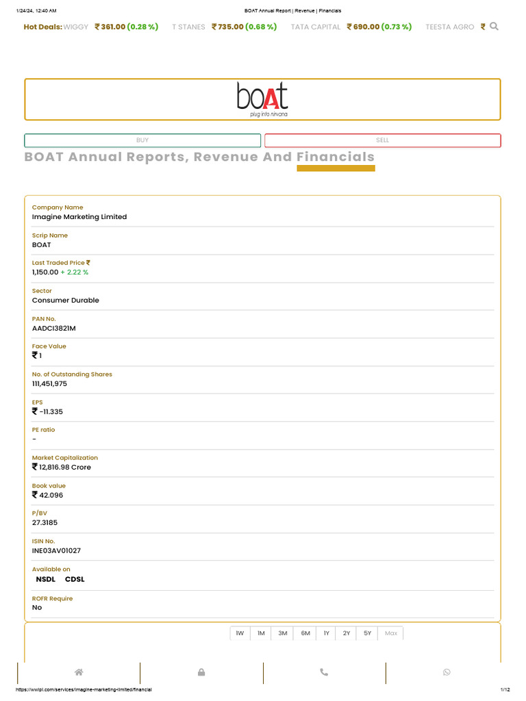 BOAT Annual Financial Report 2024-25 | PDF | Equity (Finance) | Debt