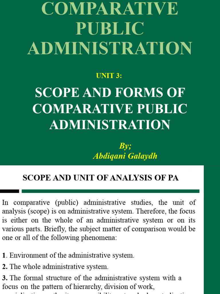 Unit 3 - Scope and Forms of Cpa | PDF | Scope (Computer Science) | Political Science