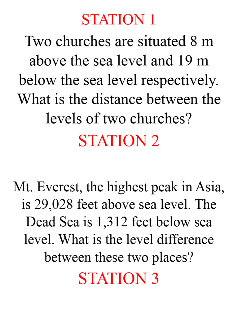 Stations (Reading Activity) | PDF