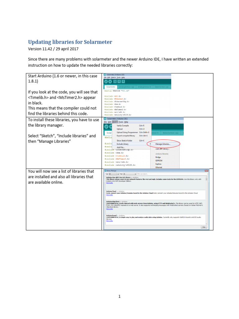 Updating Libraries For Solarmeter | PDF | Art | Computers Updating Libraries For Solarmeter | PDF | Art | Computers