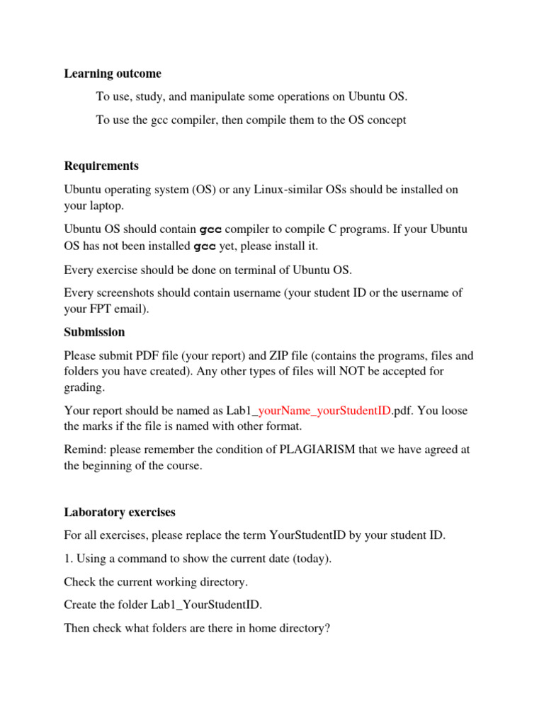 Lab1 Official | PDF | Computers