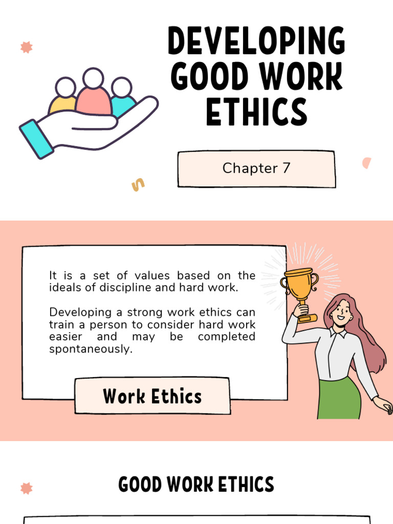 Chapter 7 Developing Good Work Ethics | Download Free PDF | Employment | God