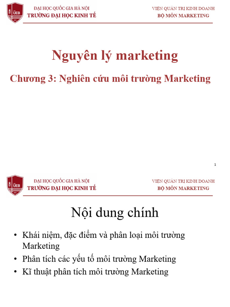 Chương 3. Nghiên C U Môi Trư NG Marketing | PDF
