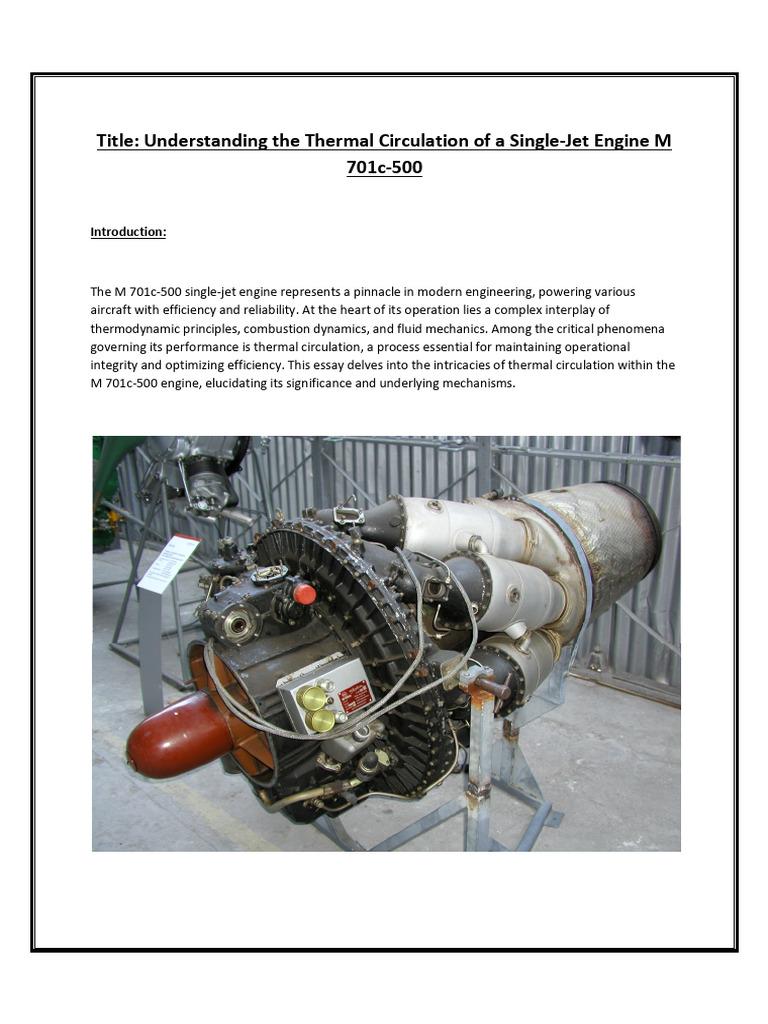 Aircraft Engines | PDF | Heat Transfer | Gas Turbine