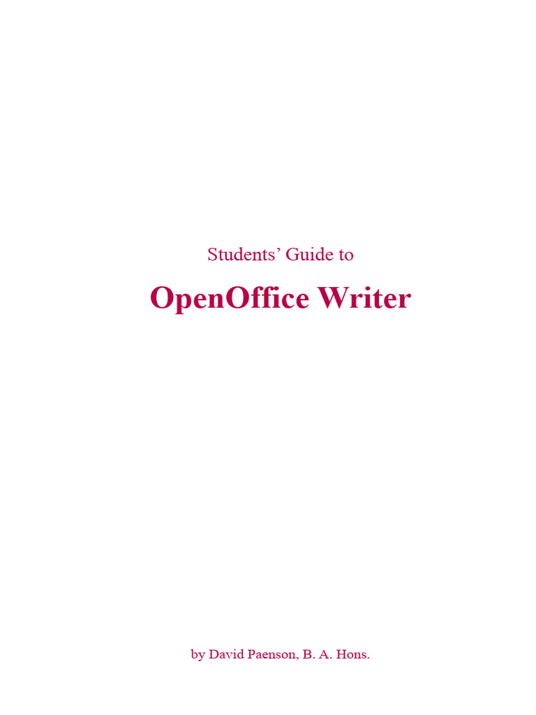 Ooo For Students | PDF | Microsoft Word | Paragraph