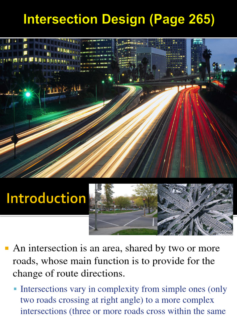 Chapter 6 A | PDF | Intersection (Road) | Traffic