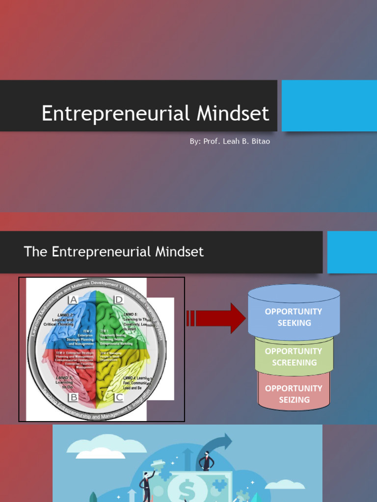 Module 4 - Entrepreneurial Mindset | PDF | Entrepreneurship | Risk