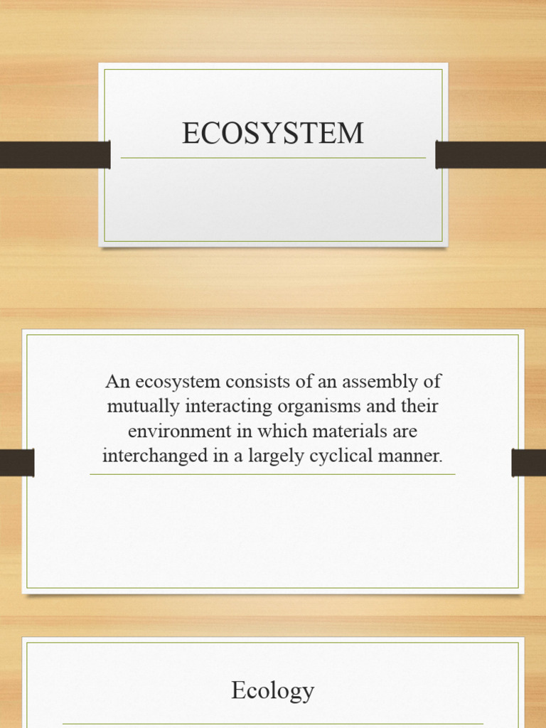 Ecosystem | PDF | Ecosystem | Natural Environment