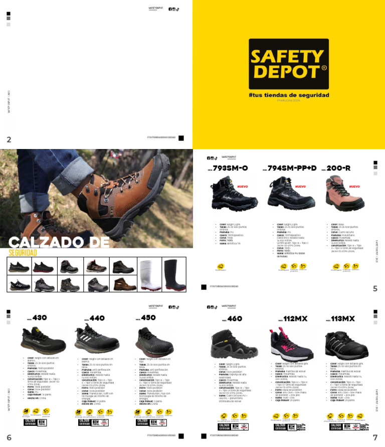Catalogo Safety Depot 2024 | PDF | Calzado | Bienes de consumo
