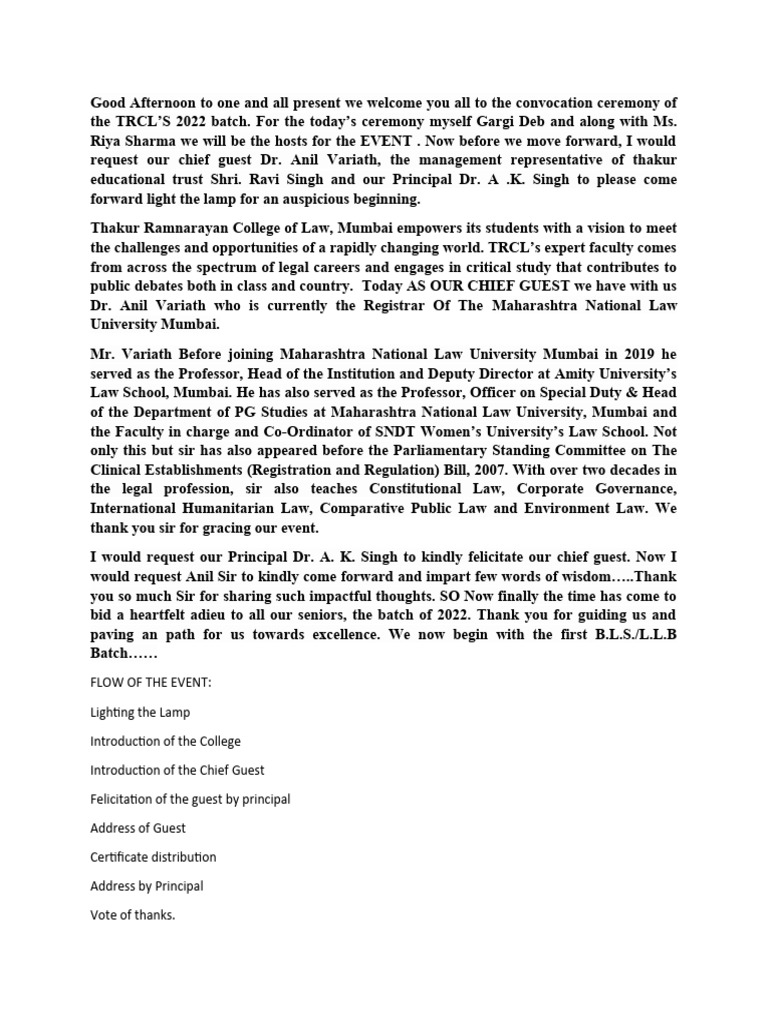 Convocation Ceremony | PDF