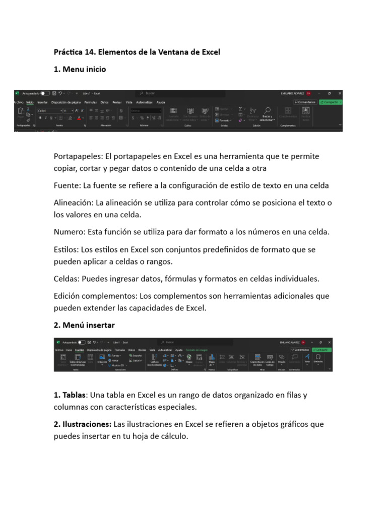 Práctica 14 - Alvarez Juarez Bryan Emiliano | PDF | Microsoft Excel | Hoja de cálculo