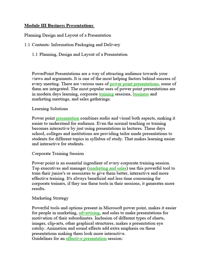 Business Presentations - ASL | PDF | Typefaces | Arial