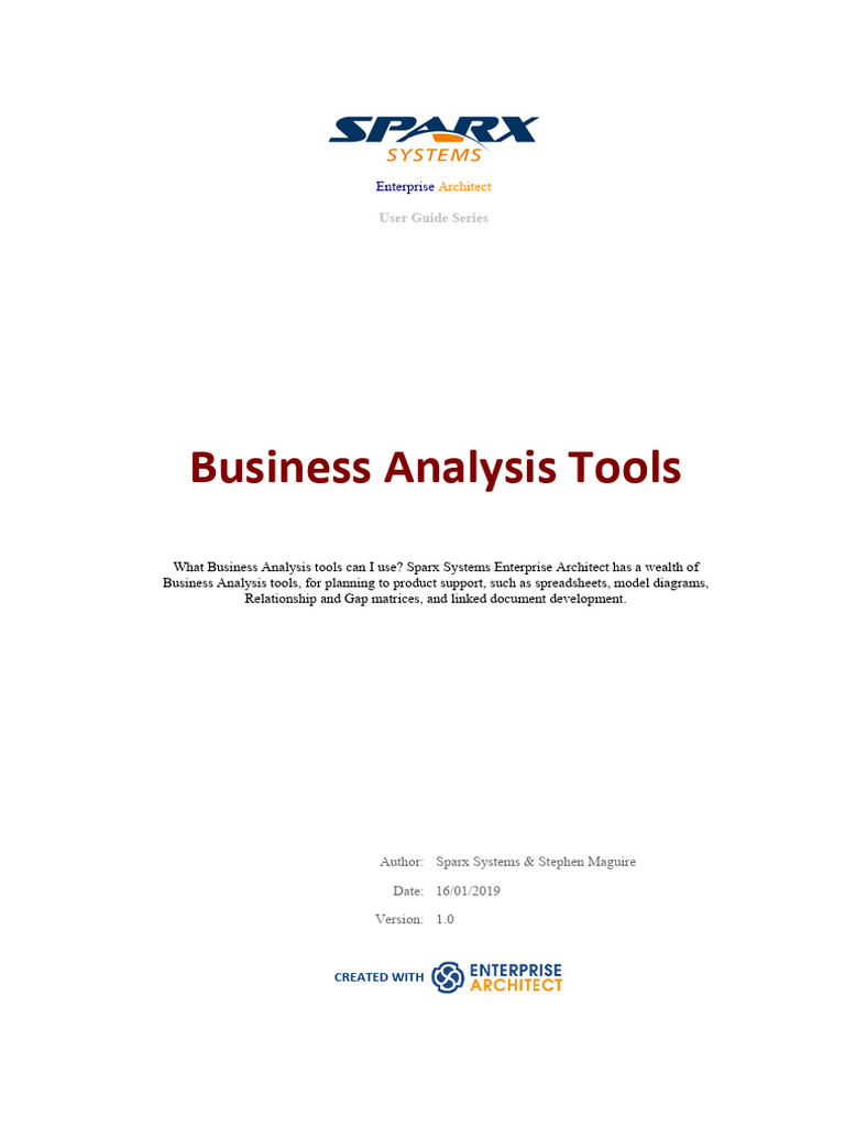 BA Tools | PDF | Business Process | Business Analysis