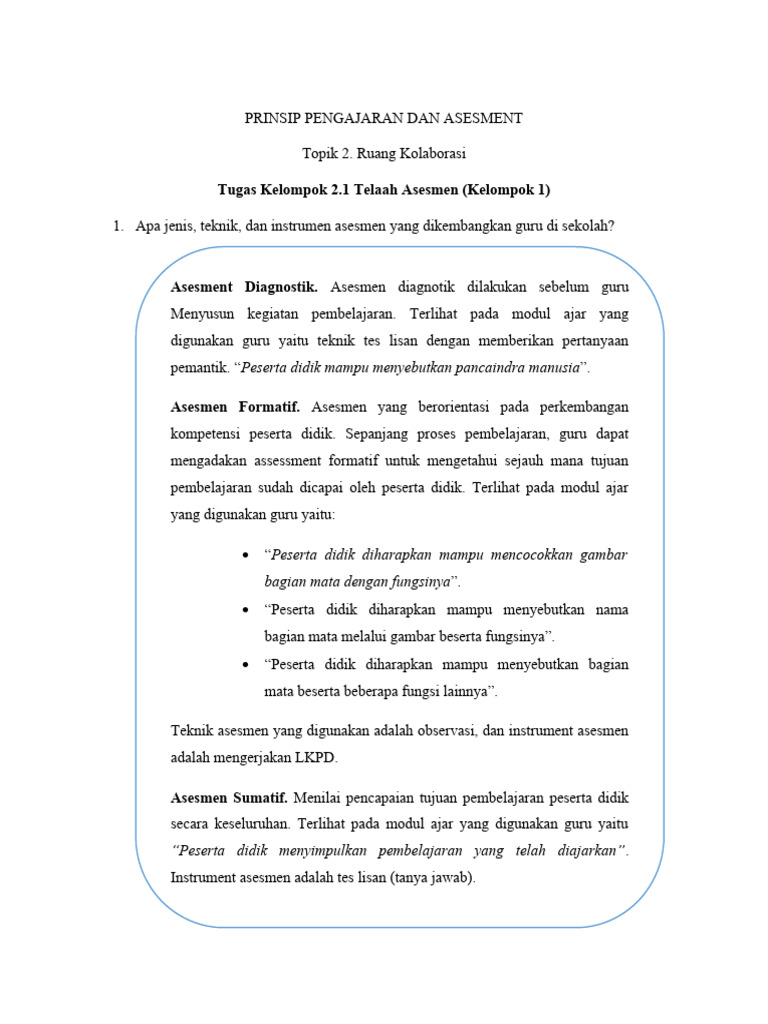 Topik 2. Ruang Kolaborasi Kelompok 1 | PDF