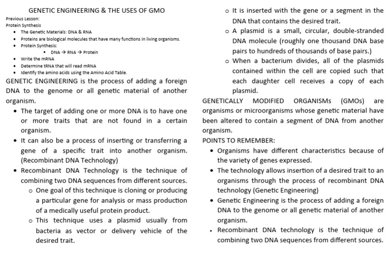 Genetic Engineering | PDF | Molecular Cloning | Dna