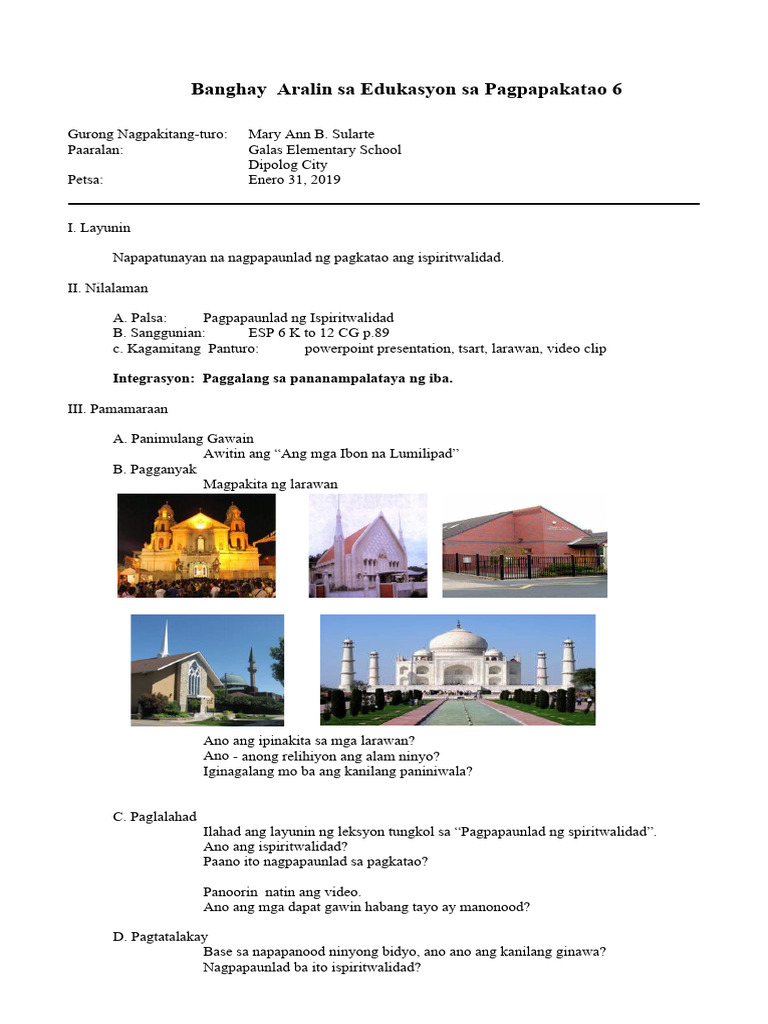 LP sa ESP 6 demo | PDF