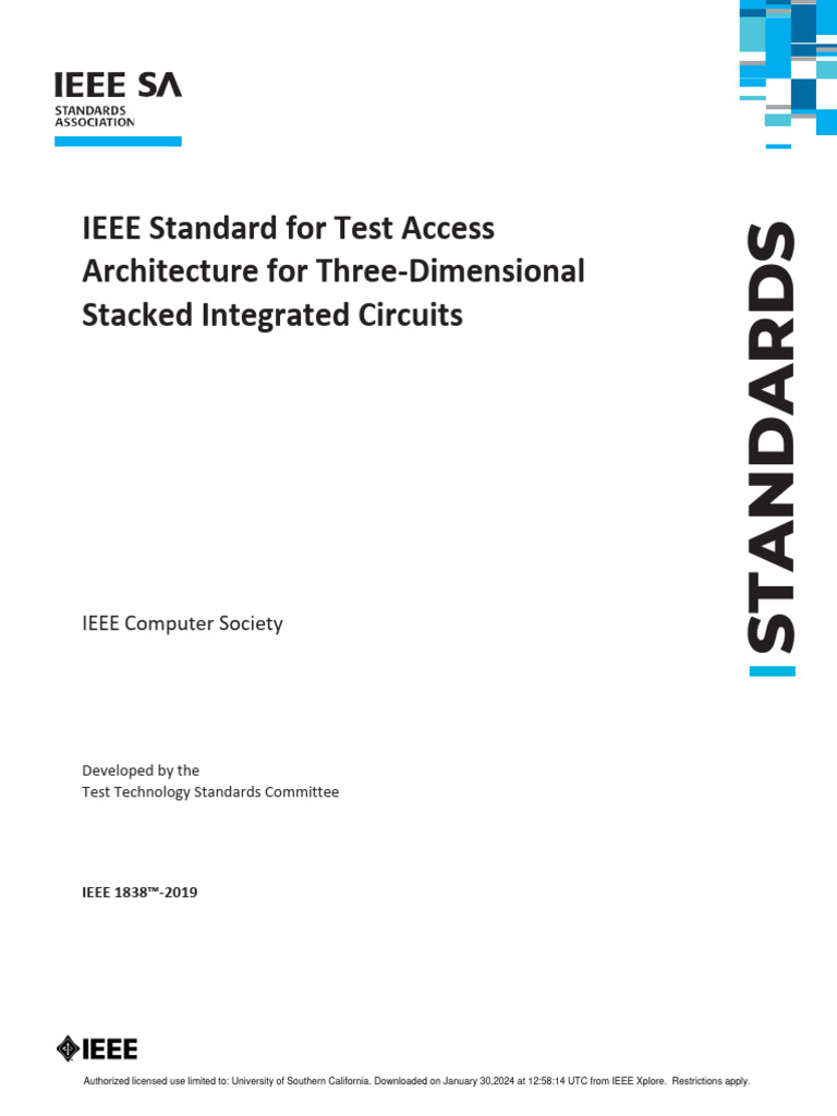 IEEE Standard For Test Access Architecture For Three-Dimensional ...