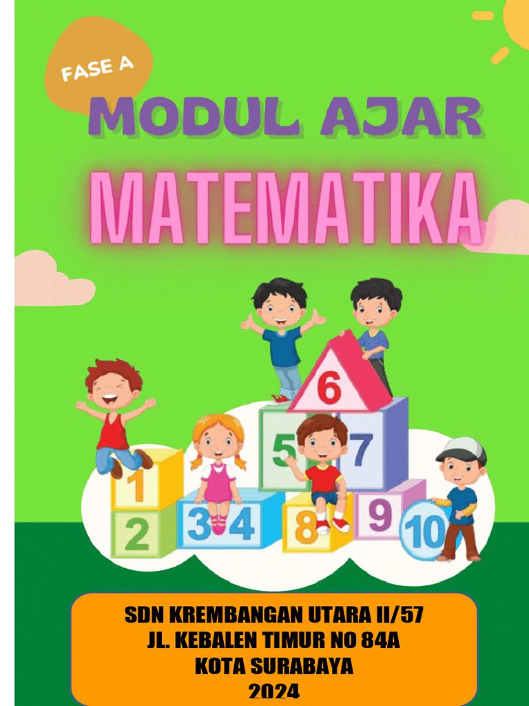 Modul Ajar Matematika - Modul Ajar Matematika "Materi Bangun Datar" - Fase A | PDF