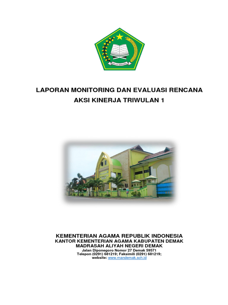 MONEV RENCANA AKSI Triwulan 1 | PDF
