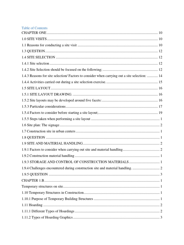 Site Selection and Construction Guide | PDF | Masonry | Door