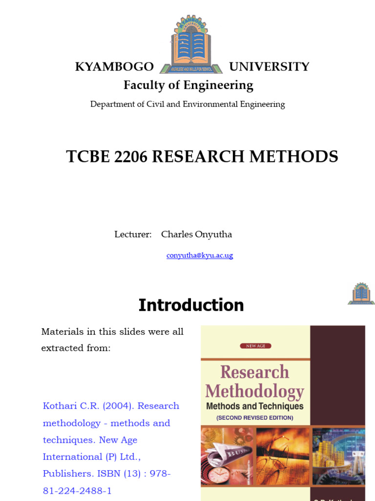 Research Methods Intro | PDF | Hypothesis | Quantitative Research