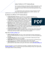CCTV Technician Job Description | PDF