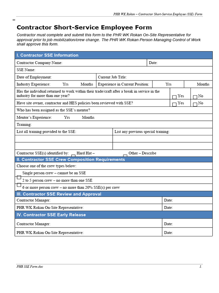 PHR SSE Form | PDF | Employment | Economies