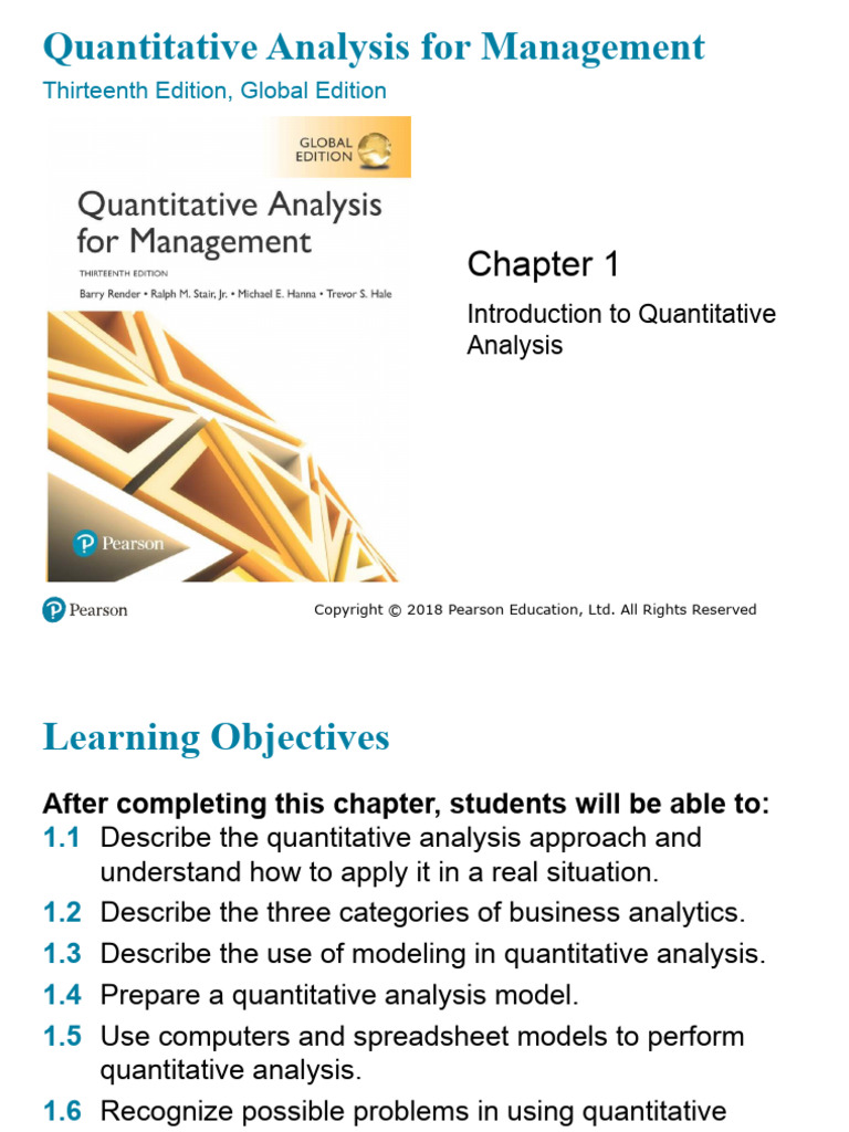 Introduction To Quantitative Analysis | PDF | Analytics | Statistics