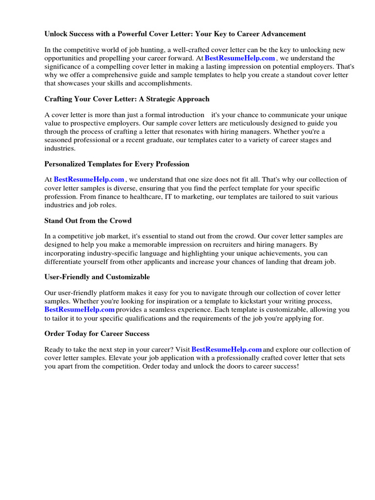 Sample of Cover Letter For Job Application in Nigeria | PDF | Résumé