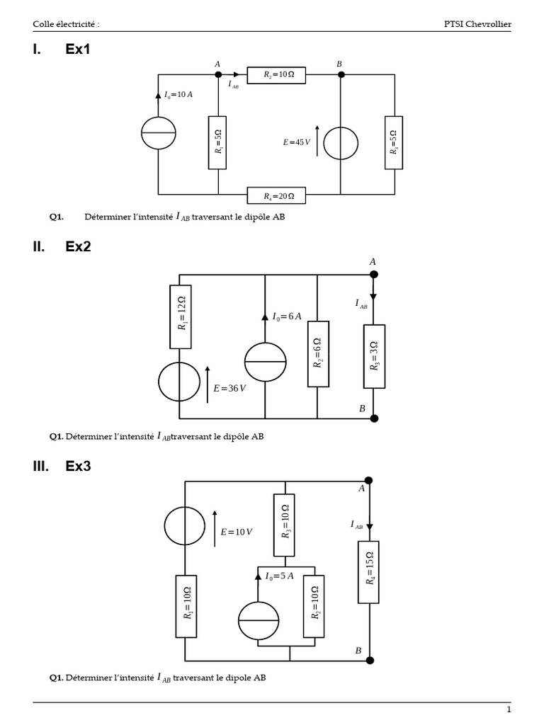 Exercices Electricité Pdf électrotechnique électricité