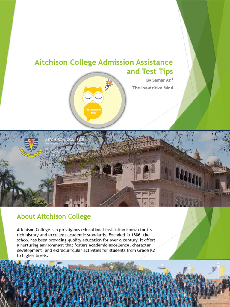 Aitchison College Admission Assistance and Test Tips | PDF | University ...