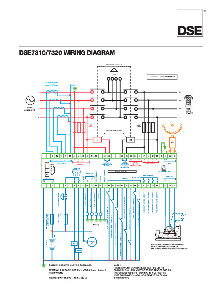 DSE 7320 Wiring | PDF