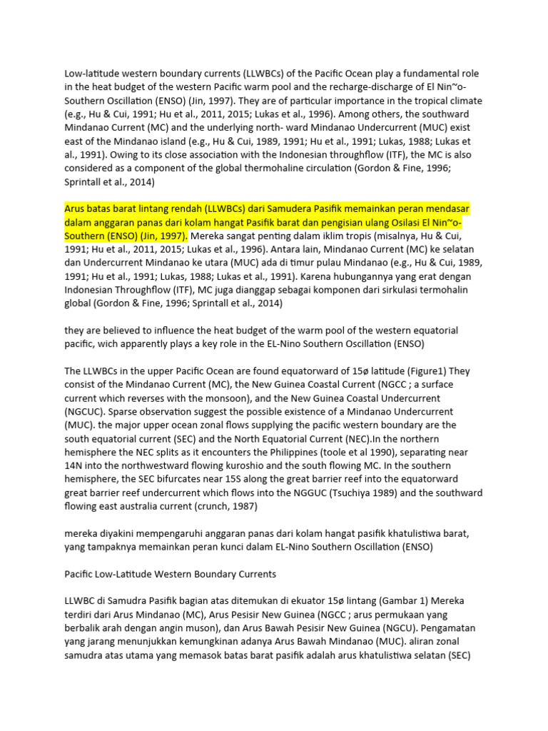 LLWBCs | PDF | Oceanography | Earth Sciences