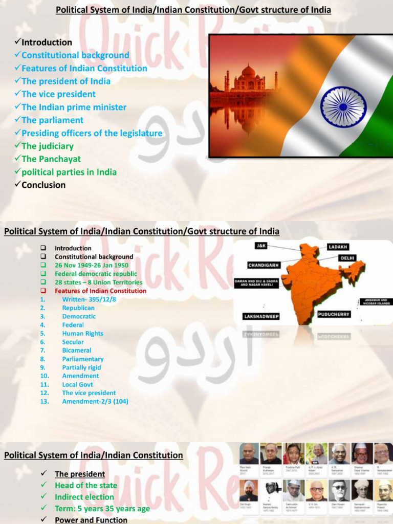 Political System of India-1 | PDF