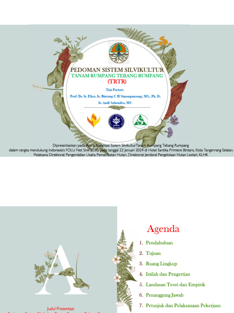 Pedoman Sistim Silvikultur TRTR | PDF