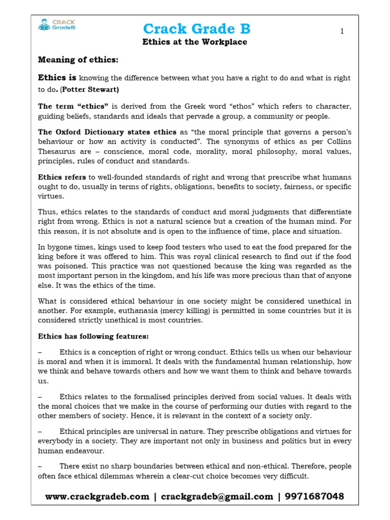 Ethics | PDF | Utilitarianism | Morality