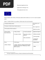 Visa Application Form for Spain | PDF | Travel Visa | International Law