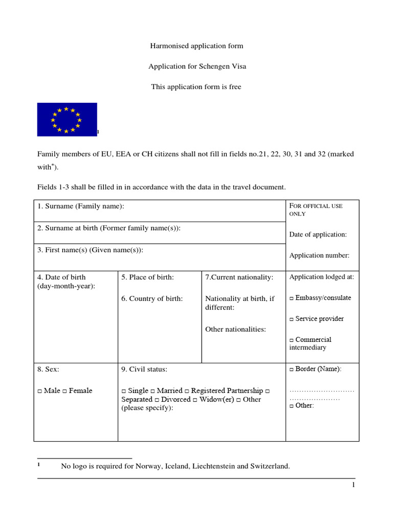 Portugal Schengen Visa Application Form | PDF | Travel Visa | Debit Card