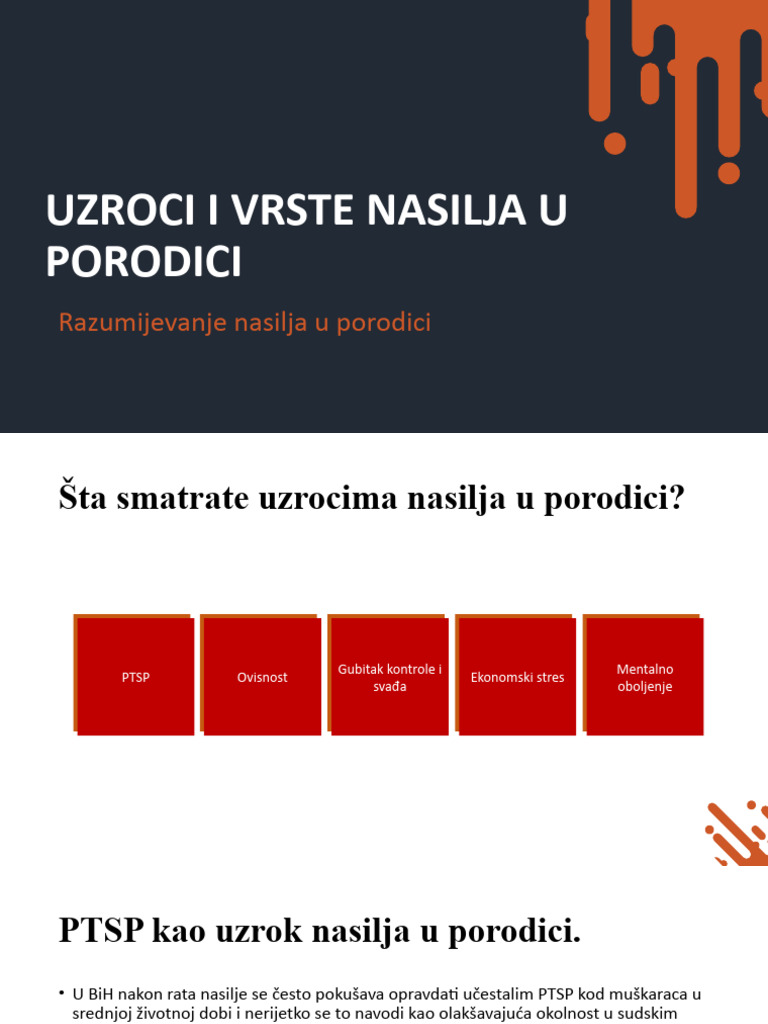 Dio 2 - Uzroci Nasilja U Porodici | PDF