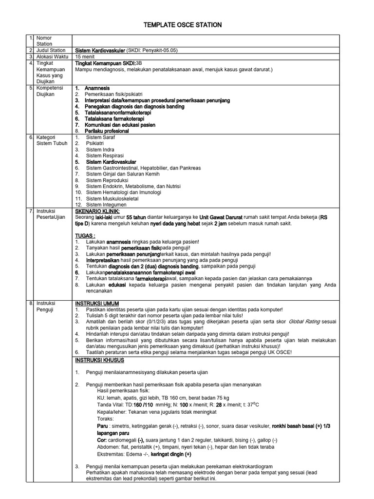 FK UII - Keterampilan EKG STEMI | PDF