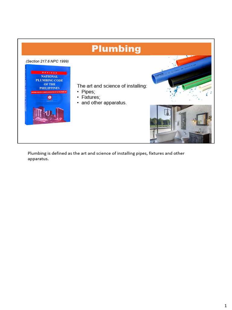 Comprehensive Guide to Plumbing Systems | PDF | Plumbing | Sewage