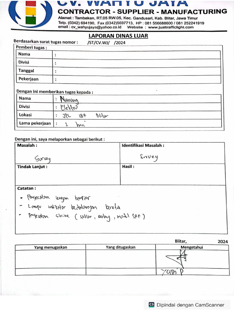 Survey Pka Blitar Perw | PDF