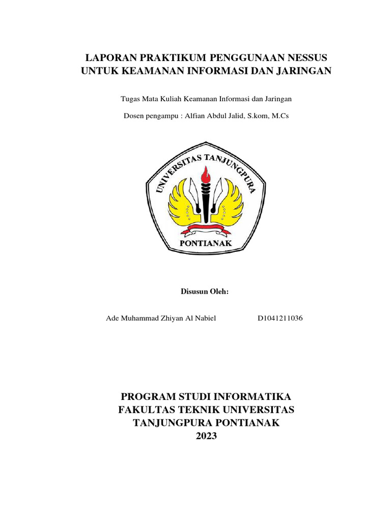 Laporan Praktikum Nessus | PDF