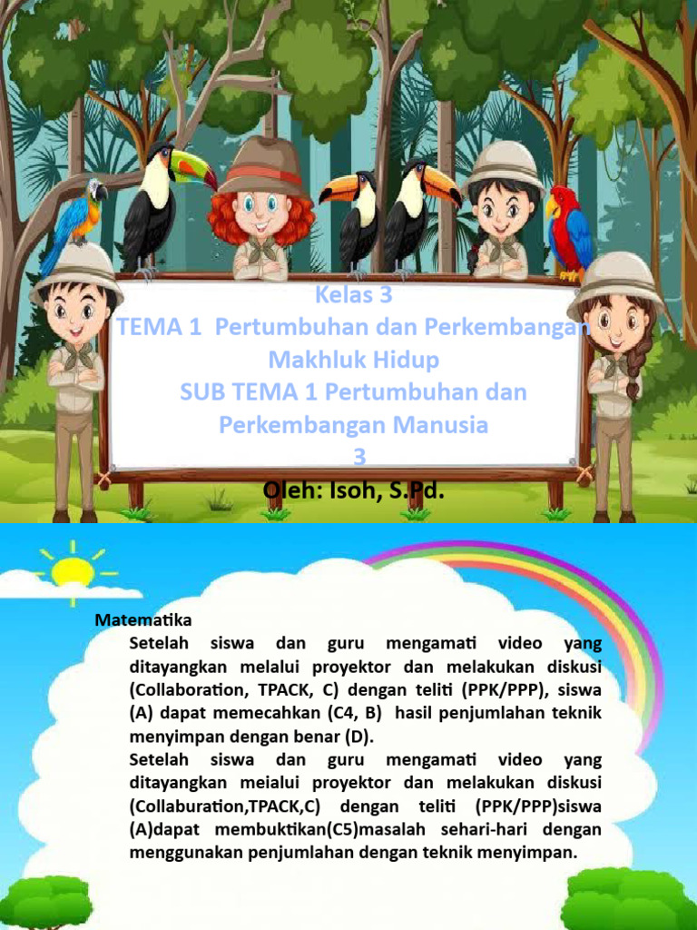 Kelas 3 Tema 1 ST 1 Pem 1 | PDF
