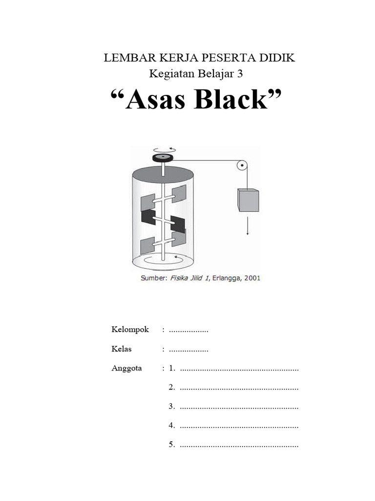 Eksperimen Asas Black Siswa | PDF