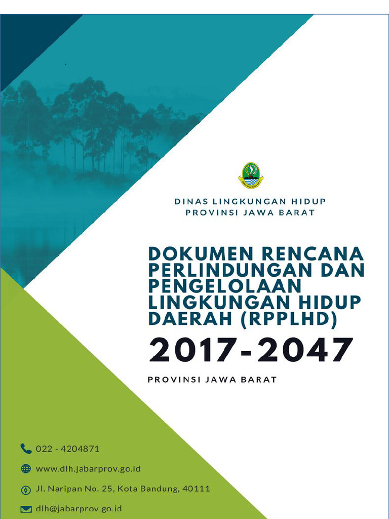 08-02-2018 Dokumen RPPLH Jawa Barat | PDF | Sains & Matematika