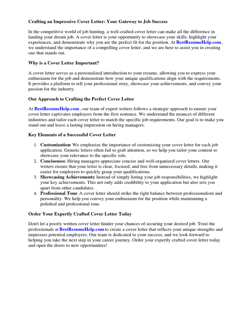 Sample Cover Letter Job Application Resume | PDF | Résumé | Recruitment