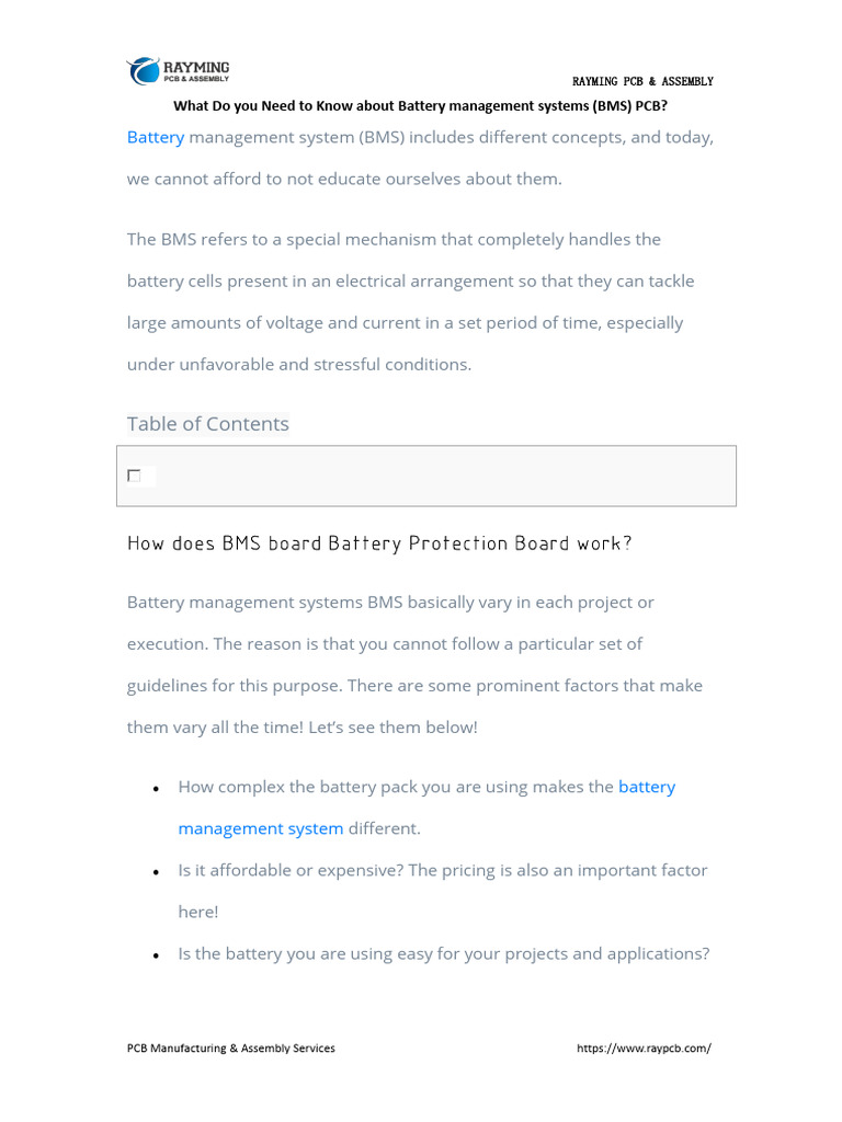 BMS PCB Guide for Engineers | PDF | Printed Circuit Board | Lithium Ion ...