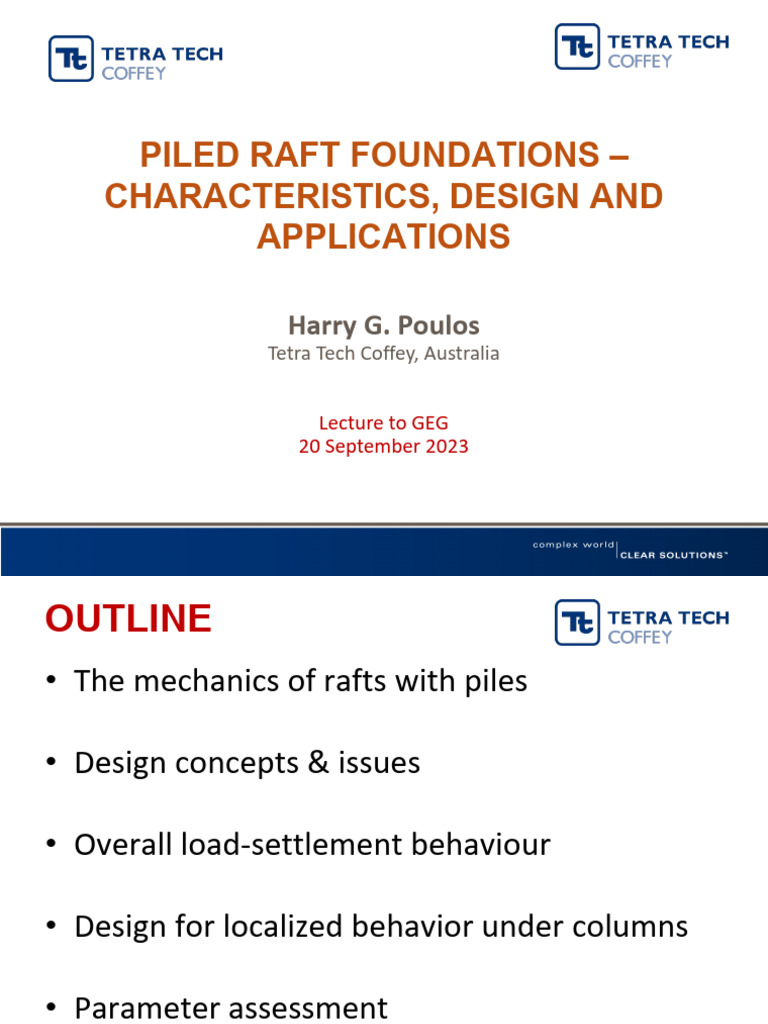 Piled Raft Foundations | PDF | Deep Foundation | Geotechnical Engineering