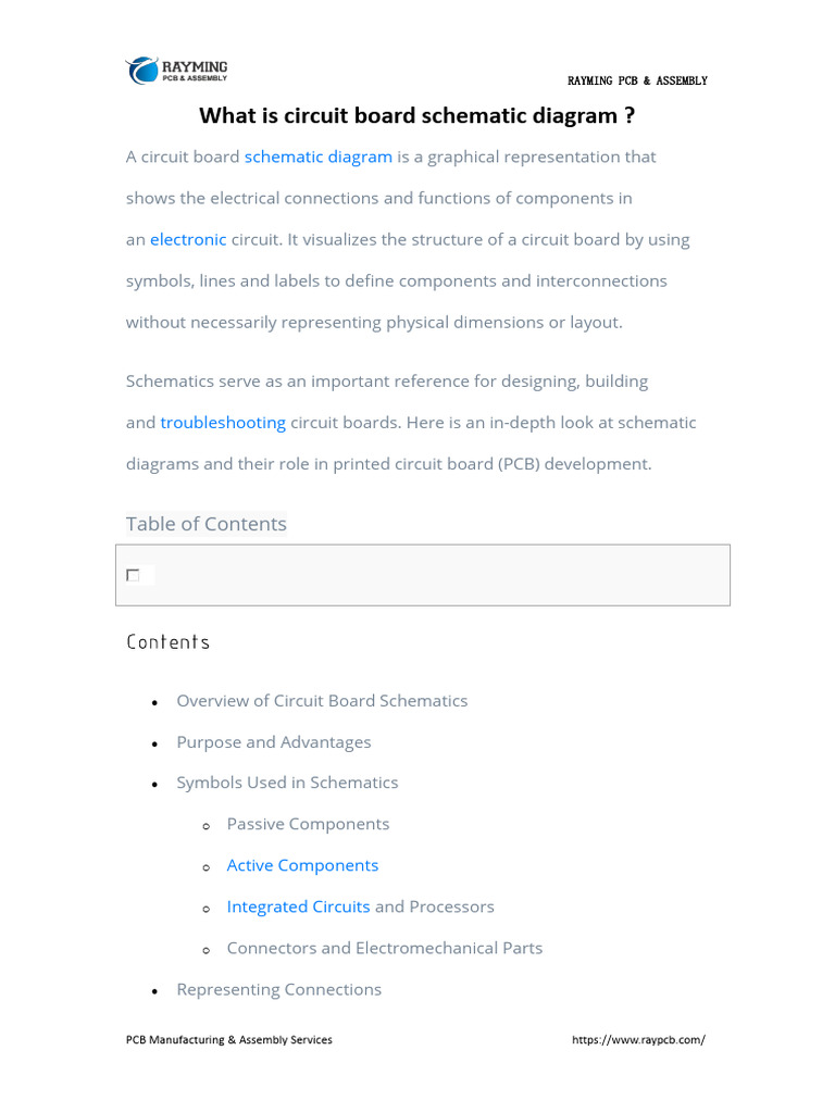 What Is Circuit Board Schematic Diagram Pdf Electrical Network